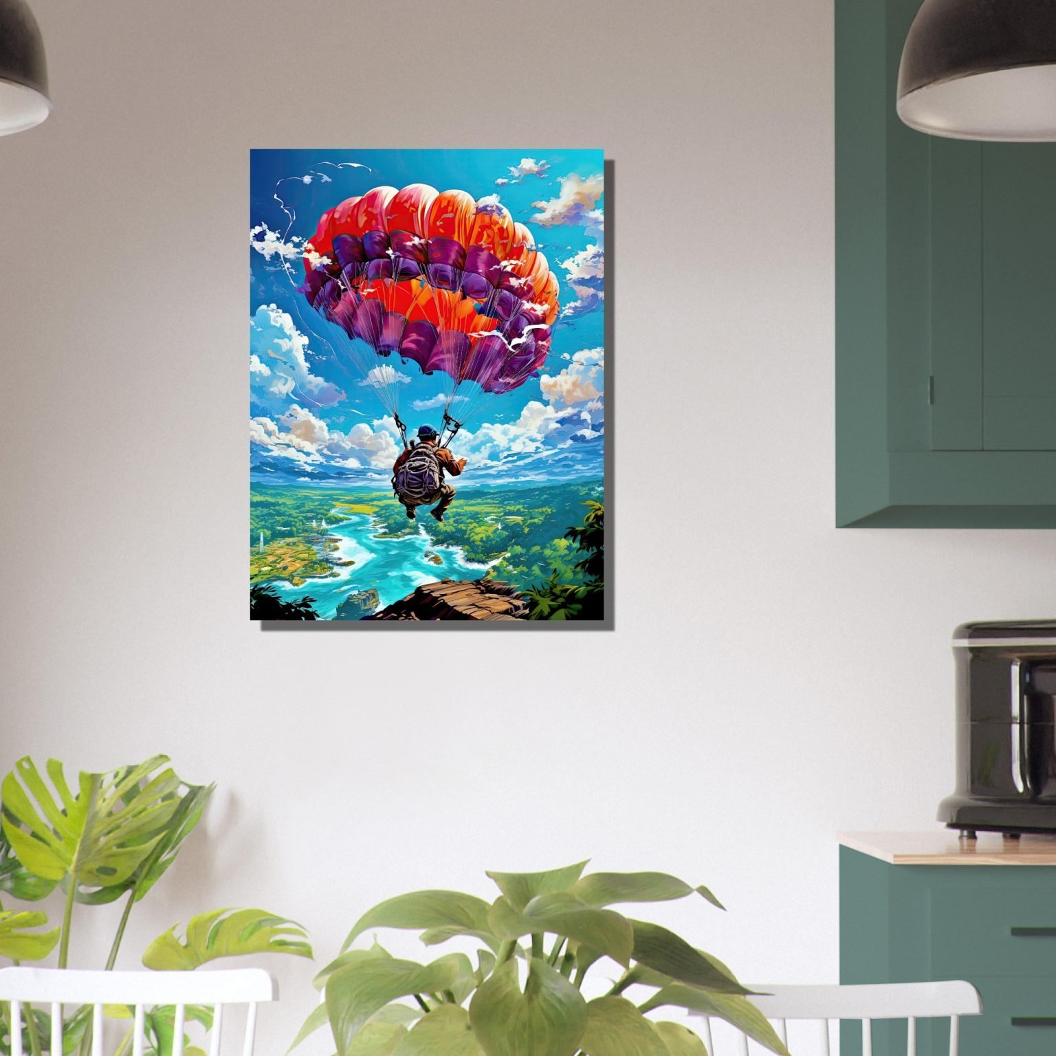 Skydiving above Amazonia - Wall art prints